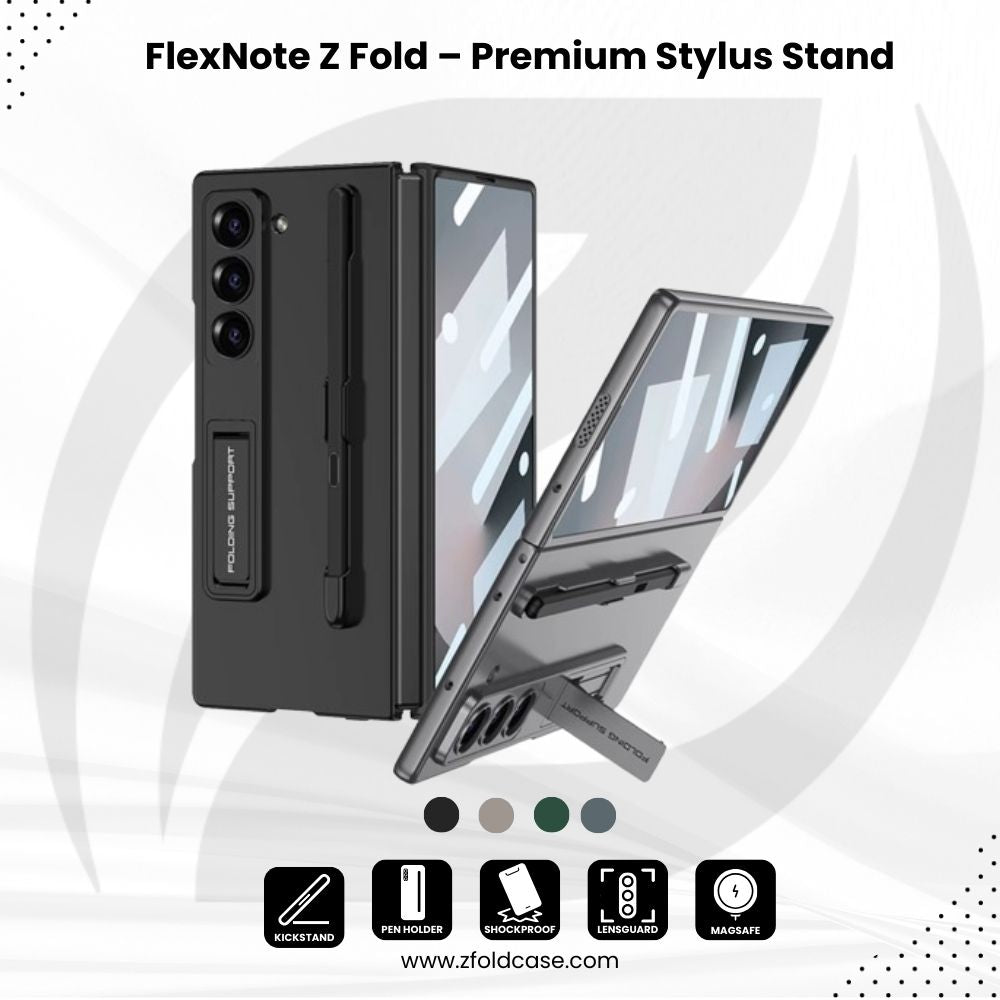 FlexNote Z Fold – Premium Stylus Stand Case – Z Fold Case