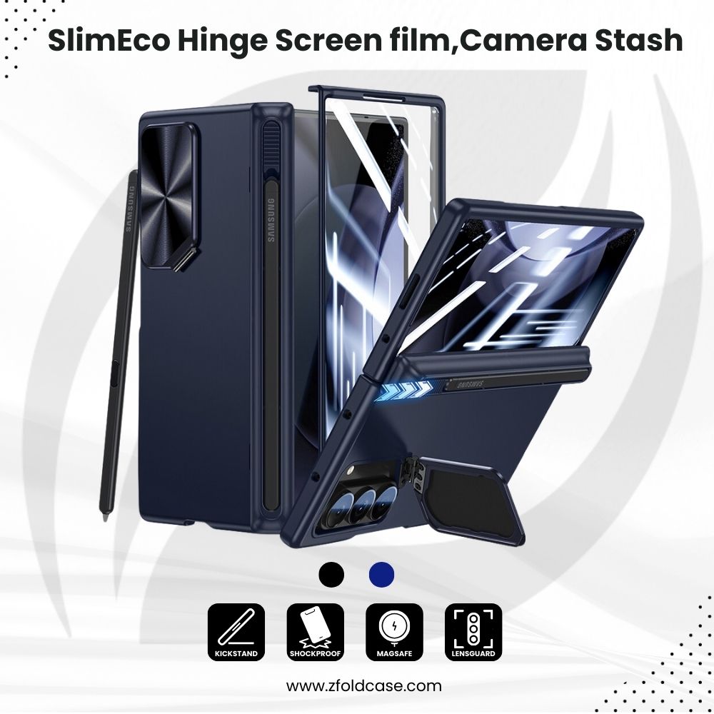 SlimEco Z Fold 7, 6, Hinge Protection, Screen film, Camera Stash – Z Fold Case
