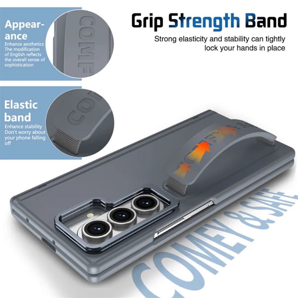 FlexBand Fold – Wrist Strap Case with Hinge & Screen Protection for ...